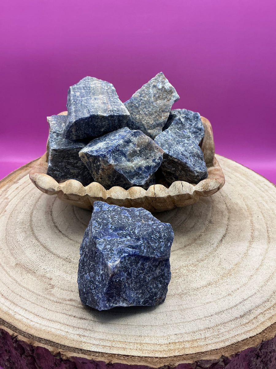1 Raw Sodalite piece – thesaltandrockshop